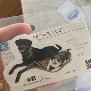 Personalized Stickers Matte or Glossy Minimal Custom Drawing Portrait ...