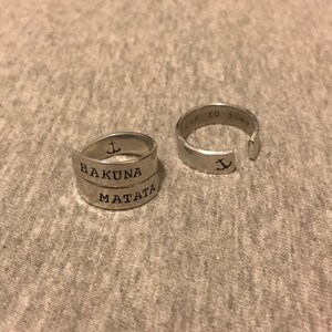 Hakuna Matata Twist Ring | Etsy