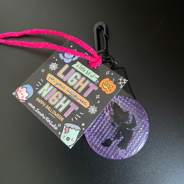 EDITABLE Halloween Treat Tag INSTANT DOWNLOAD Light Your Halloween ...