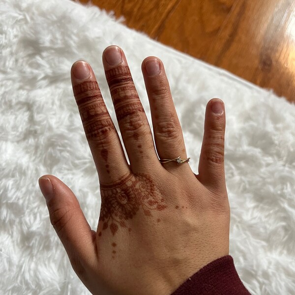 Large Henna Letter Wood// Hand Painted // Decor // Custom // Mendhi ...