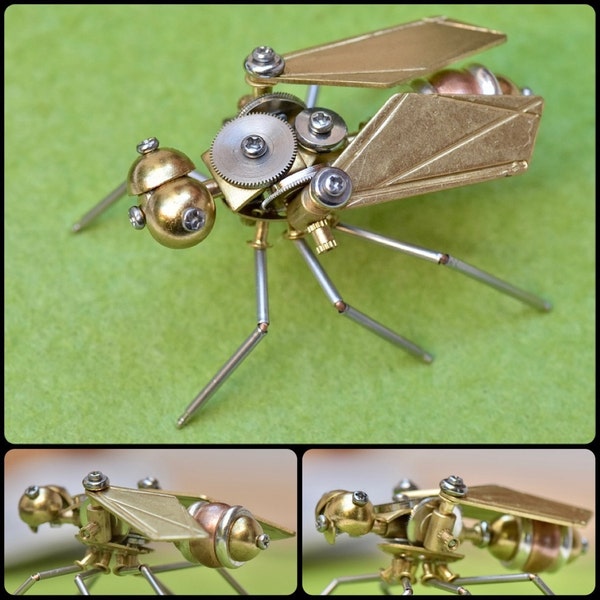 Steampunk Mechanical Liquid Spider Handmade Creative Small Crafts ...