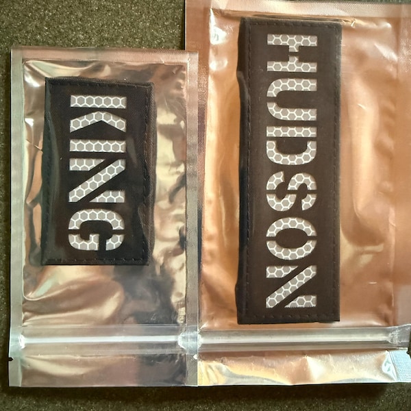 Custom Callsign Patches Your Own Text Lasercut Patch Customized IR ...