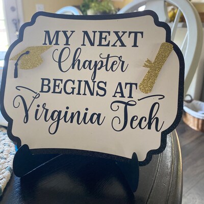 5x7 My Next Chapter Begins at Graduation Table Sign Table Sign Table ...