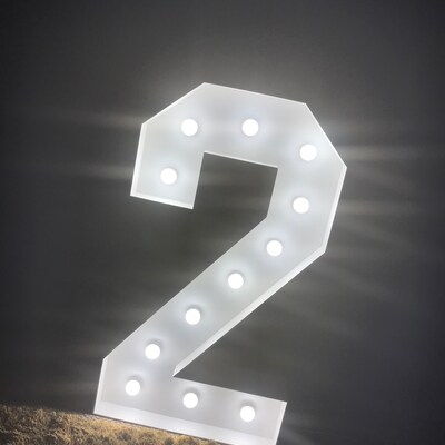 Custom Lights Numbers for Decor Event Custom Led Letters Big Number ...