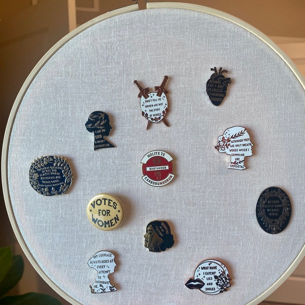 Sappho Enamel Pin - Women Poets Pin Collection -book Lover - Feminist ...