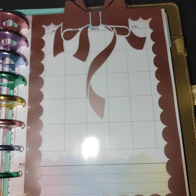 Planner Dashboard Single Bow Dashboard Clear Dashboard Holographic ...