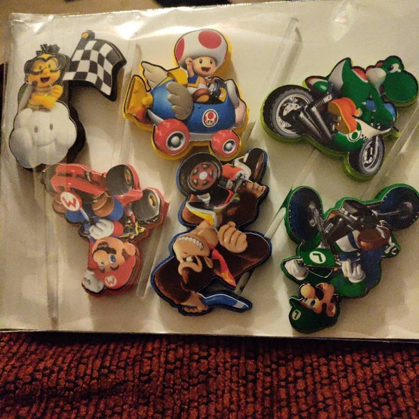 Custom Mario Bro Cake Topper, Birthday Cake Topper, 3D Cake Topper ...