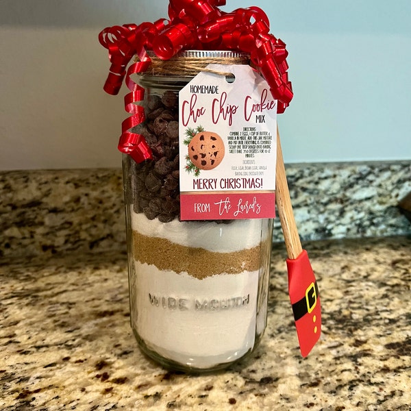 Christmas Gift Tags, Cookie Jar Mix, Cookie Recipe Tag Holiday Teacher ...