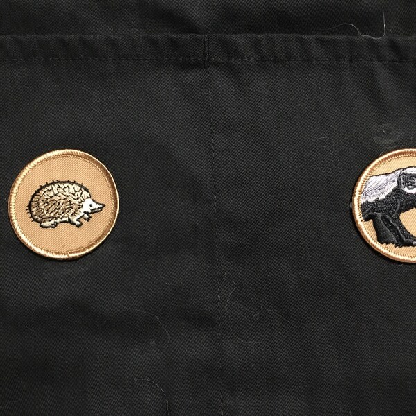 Hedgehog Patch - 2 Inch Diameter Embroidered Patch - Etsy