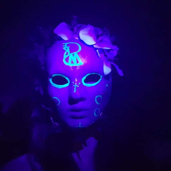 Transparent Unpainted Oversize Half Mask With Elastic Paint Your Own - Etsy