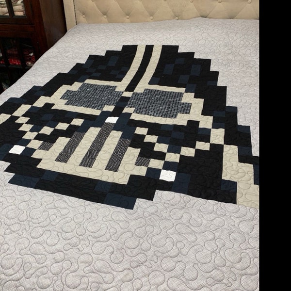 The Dark Side Quilt Pattern! an Unofficial Darth Vader/star Wars Modern Quilting Pattern! - Etsy