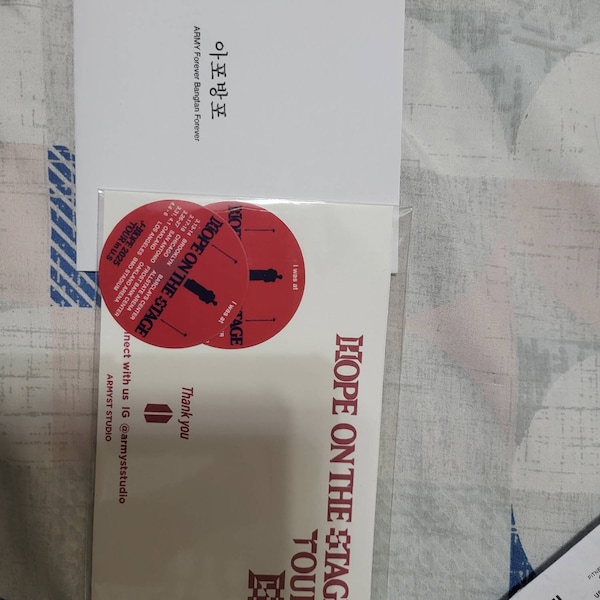 J-HOPE, Hope on the Stage Decal Sticker Set. - Etsy