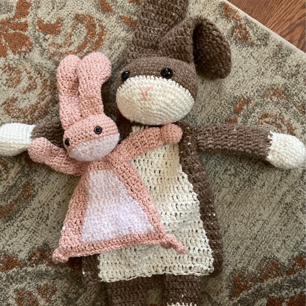 Duo Deal: Bunny Ragdoll and Baby Bunny Mini Ragdoll Crochet Amigurumi ...