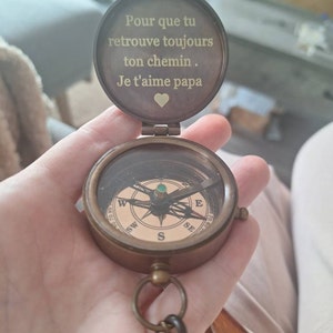 Engraved Compass, Father's Day Gift, Gift for Dad, Anniversary Gift ...