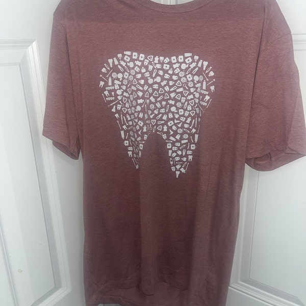 Dental Tooth Shirt, Dentist Gift, Dentist Shirt, Dental Hygienist Shirt ...