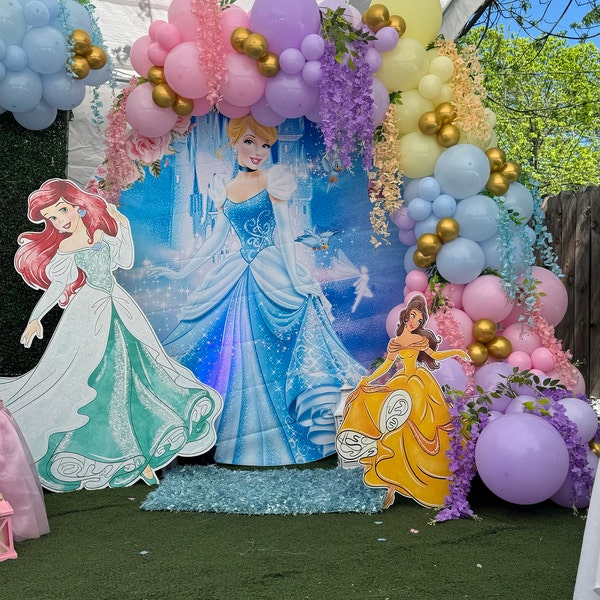 Princess Yard Signs and Cutouts, Princess Water Color , Princess ...