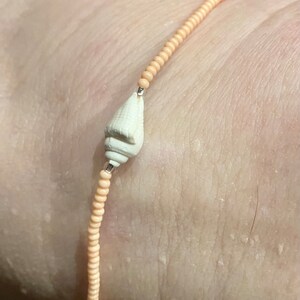 Turquoise Shell Anklet Dainty Shell Anklet Turquoise Beaded - Etsy