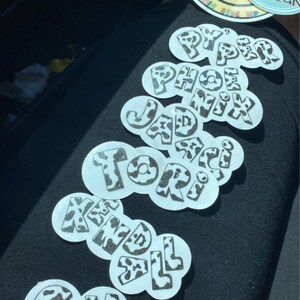 Custom Name Sticker: Funky Cow Print Personalized Stickers - Etsy