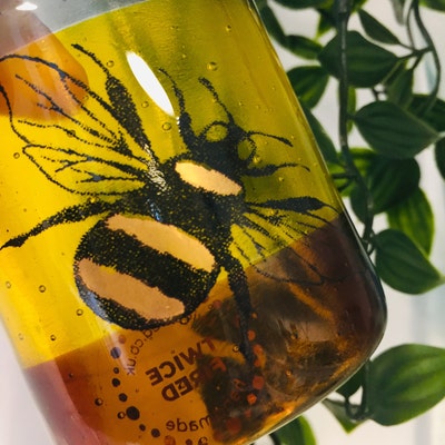 Bee Candle Arch, Glass, Fused Glass,bumble Bee, Glass Bee, Glass Art ...