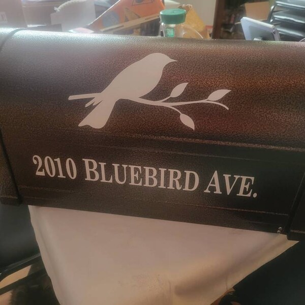 Mailbox Decal - Mailbox Bird Decal - Bird Sticker for Mailbox ...