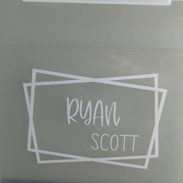 Monogram Car Decal, Monogram Vinyl Decal, Glitter Monogram Vinyl Decals ...