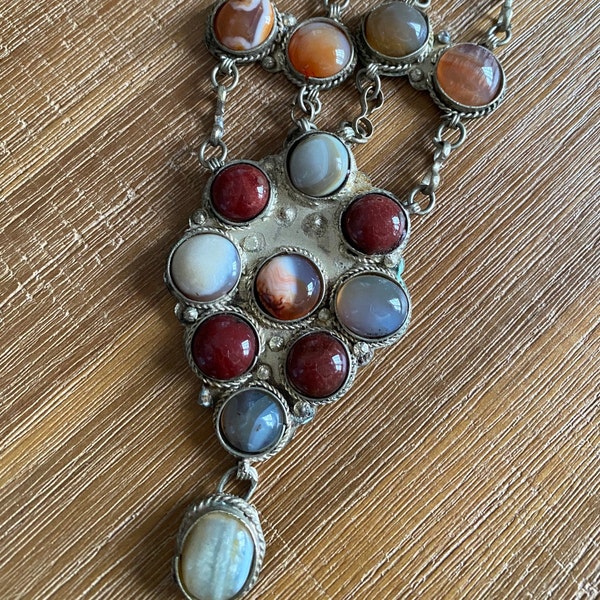 Antique Edwardian 9ct Yellow Gold Cairngorm Paste Expandable Bangle ...