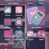 Y2K Aesthetic Desktop Folder Icon Pack for Windows MAC, .PNG, .ICO, 90s ...