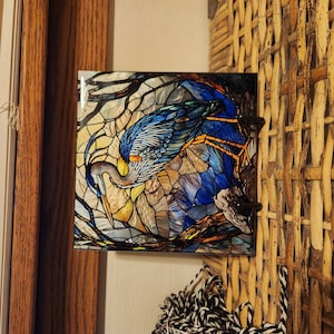 Werewolf Stained Glass Window Cling Werewolf Window Film Werewolf ...