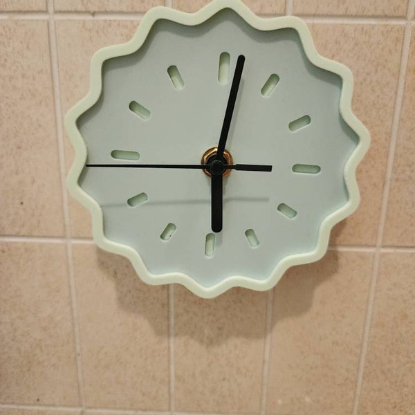 Mini Fluted Geometric Acrylic Wall Clock - Etsy