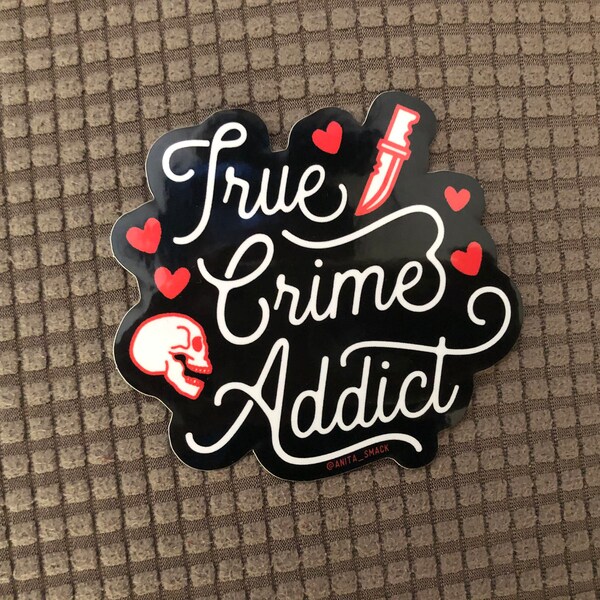 True Crime Addict Vinyl Stickers - Etsy