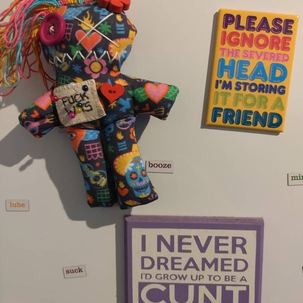 Keychain/charm Stress Relieve Voodoo Doll Dammit Doll Therapeutic Get ...