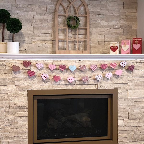 Valentine Banner,rustic Valentine Banner,valentine Decor,valentine ...