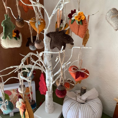 Felt Gingerbread Man Ornament, Peppermint Gingerbread Man, Christmas ...