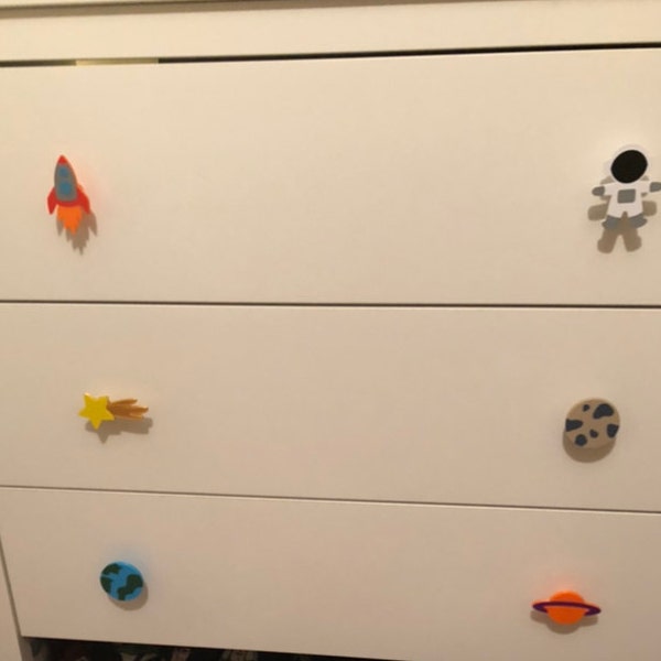 Space Drawer Handles, Space Bedroom Decor, Space Drawer Knobs, Space ...