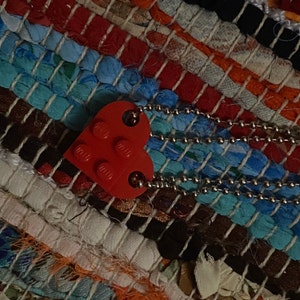 Lego Brick Heart Necklace - Etsy