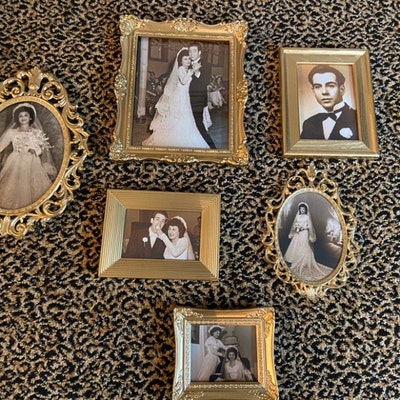 Set of 5 Gold Picture Frames Gold Wall Frames WEDDING - Etsy