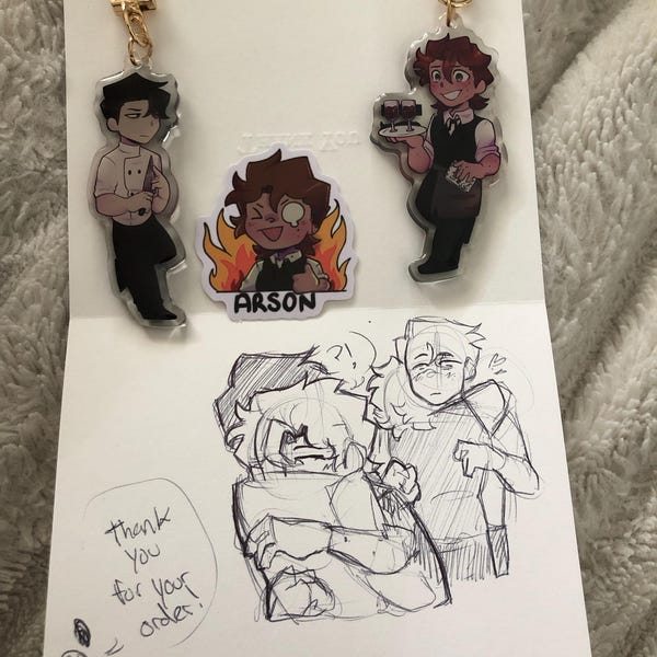 Fanmade Deadplate Demon AU Print Stickers - Etsy