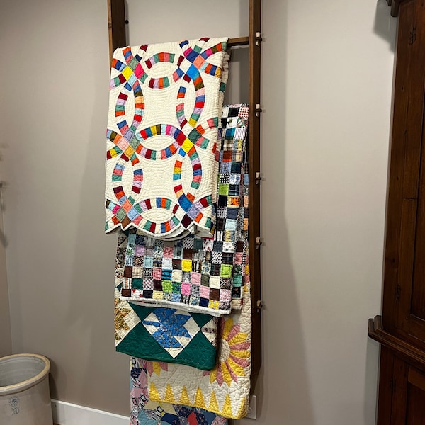 Modern Floating Wall Shelf, Java-stained Cherry & Maple Shelving Unit ...