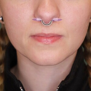 AAA Rated Organic Howlite Stone Pinchers Septum Tusk - Etsy