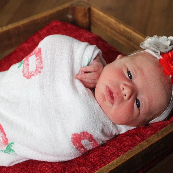 Ohio State - Mini Blanket - Swaddle Blanket - Lovey - Cotton - Red ...