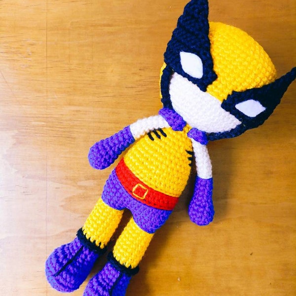 Crochet Amigurumi Pattern Wolverine X-men Logan - Etsy