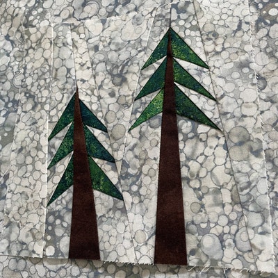 TREES Paper Pieced Block Pattern in PDF - Etsy