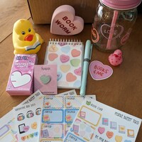 Funky Checklist Planner Stickers Heart Checklists to Do - Etsy