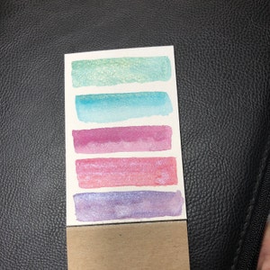 Luxe Aqua Watercolor Primary Colors Half Pan Set - Etsy