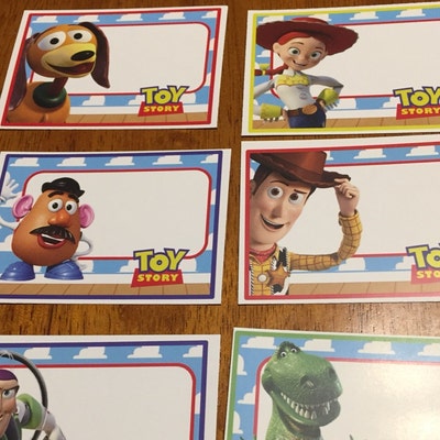 Toy Story Printable Cards, Tags, Book Labels, Stickers, Kids Cards ...