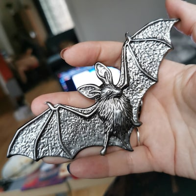 Metal Bat Flying Spooky Bat Flat 3d Halloween Decor Accessory - Etsy