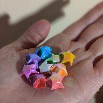 Pack of 400 Strips Mini Size Lucky Stars Origami Paper Kits in Assorted ...