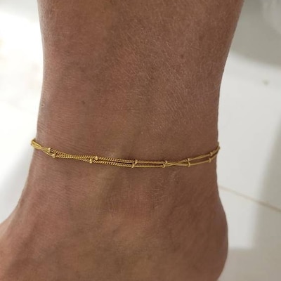 Herringbone Chain Anklet 14K Gold Filled Herringbone Anklet Gift for ...