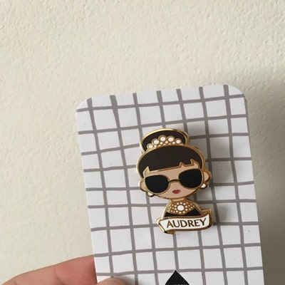 Audrey Hepburn Enamel Pin Brooch Bestseller - Etsy UK