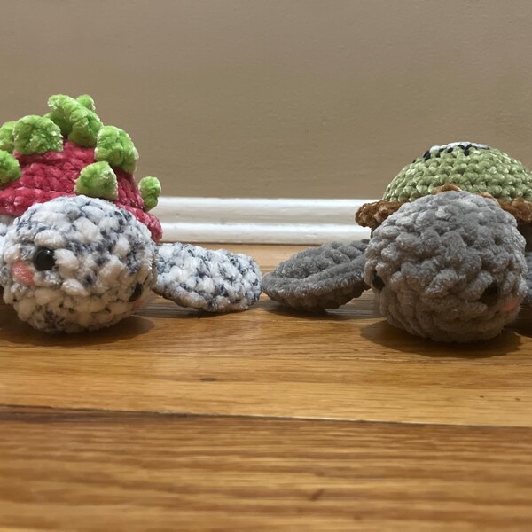 NEW Handmade Fruit Turtle Crochet Plushie | Amigurumi Birthday Gift ...